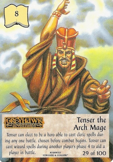 Tenser the Arch Mage - Spellfire card - Runes&Ruins edition