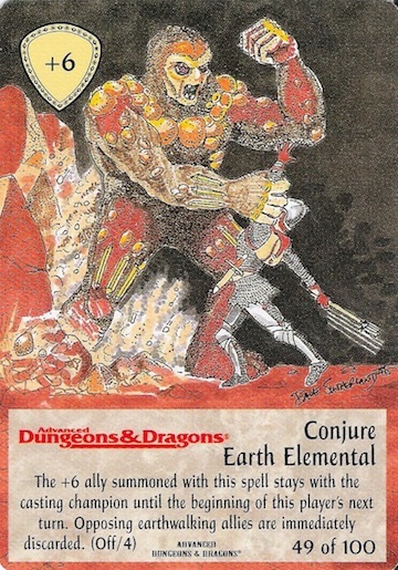 Conjure Earth Elemental - Spellfire card - Runes&Ruins edition