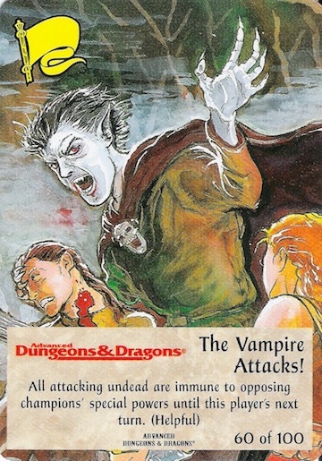 The Vampire Attacks - Spellfire card - Runes&Ruins edition