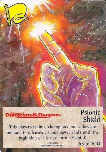 Psionic Shield - Spellfire card - Runes&Ruins edition
