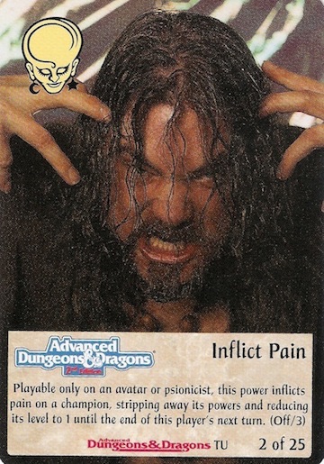 Inflict Pain - Spellfire card - UnderDark Chase edition