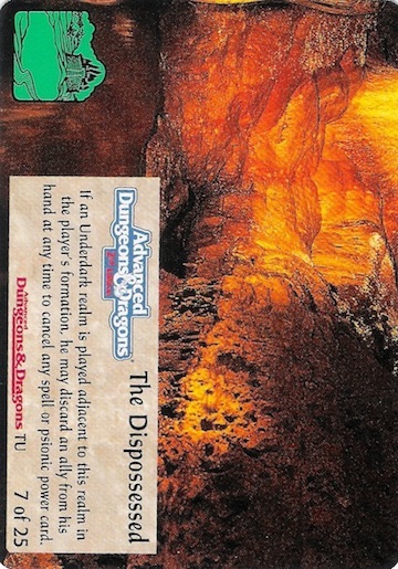 The Dispossessed - Spellfire card - UnderDark Chase edition