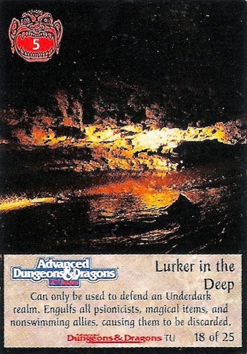 Lurker in the Deep - Spellfire card - UnderDark Chase edition