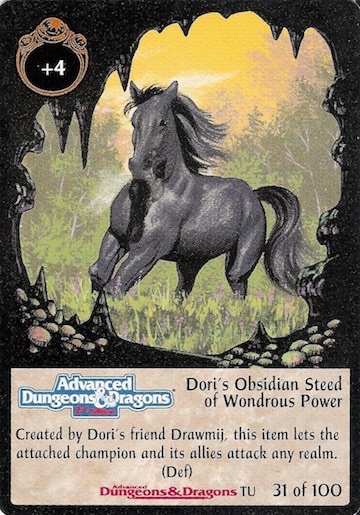 Dori's Obsidian Steed of Wondrous Power - Spellfire card - UnderDark ...