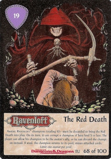 The Red Death - Spellfire card - UnderDark edition