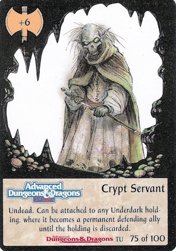 Crypt Servant - Spellfire card - UnderDark edition