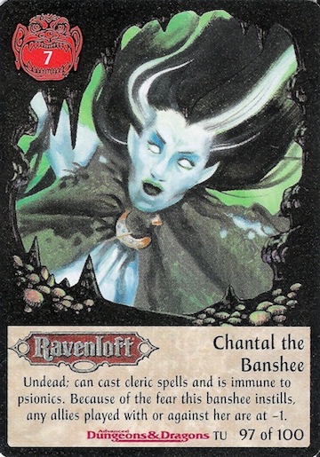 Chantal the Banshee - Spellfire card - UnderDark edition
