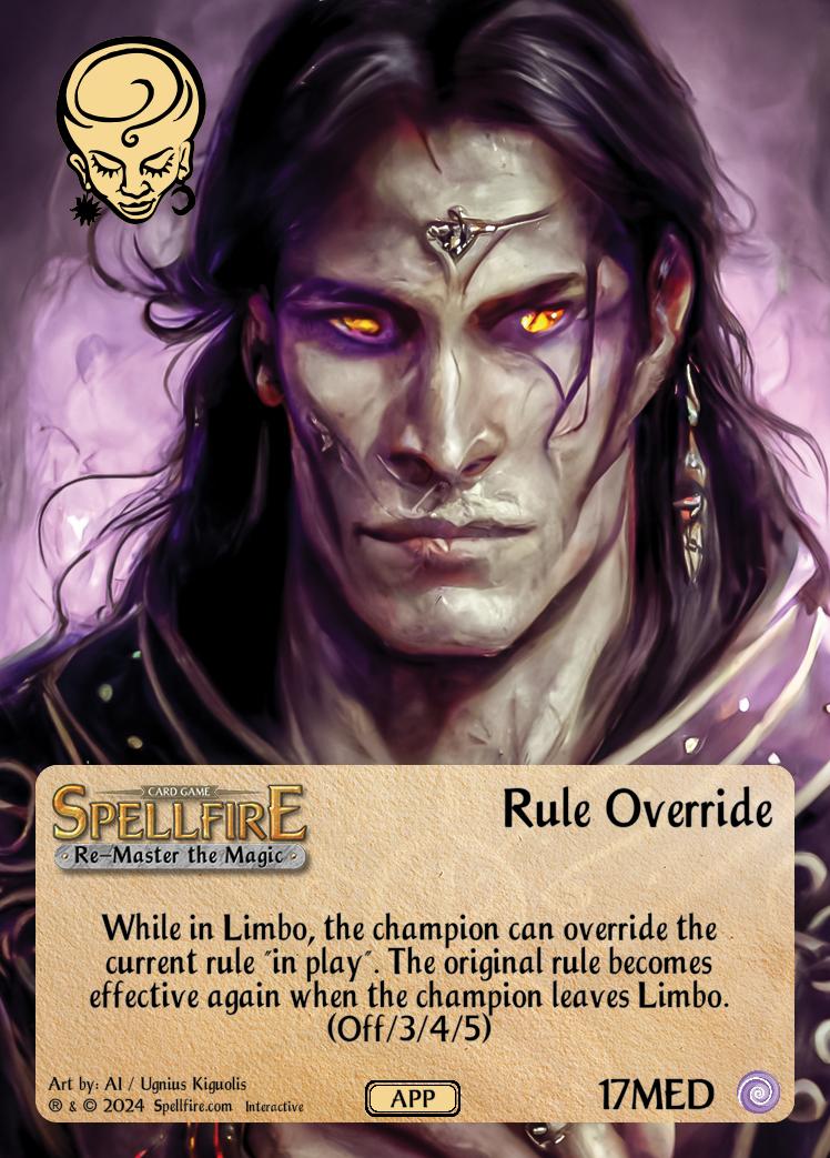 Rule Override - Spellfire card - Interactive edition