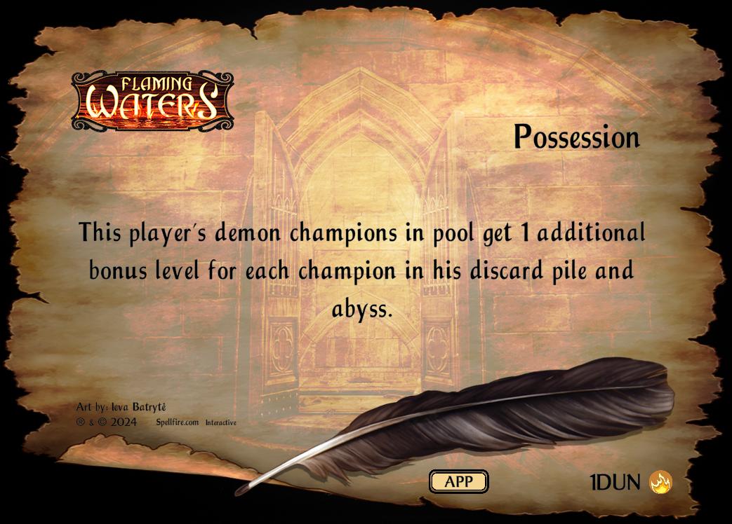 Possession - Spellfire card - Interactive edition