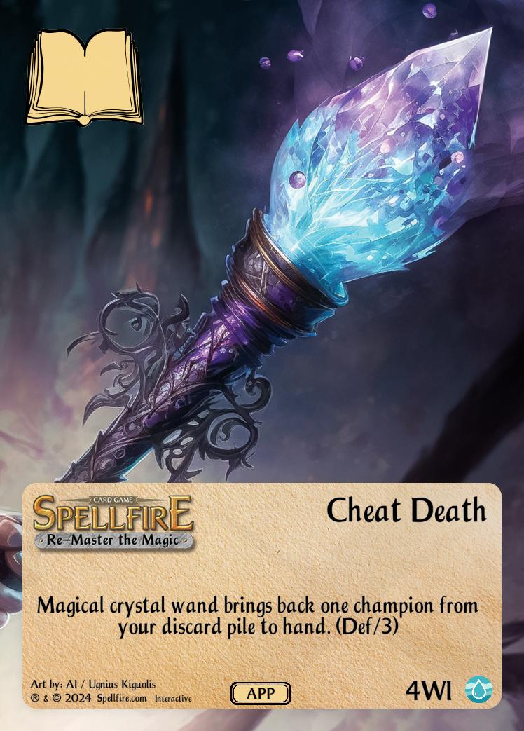 Cheat Death - Spellfire card - Interactive edition