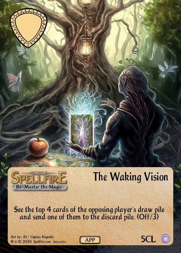 The Waking Vision - Spellfire card - Interactive edition