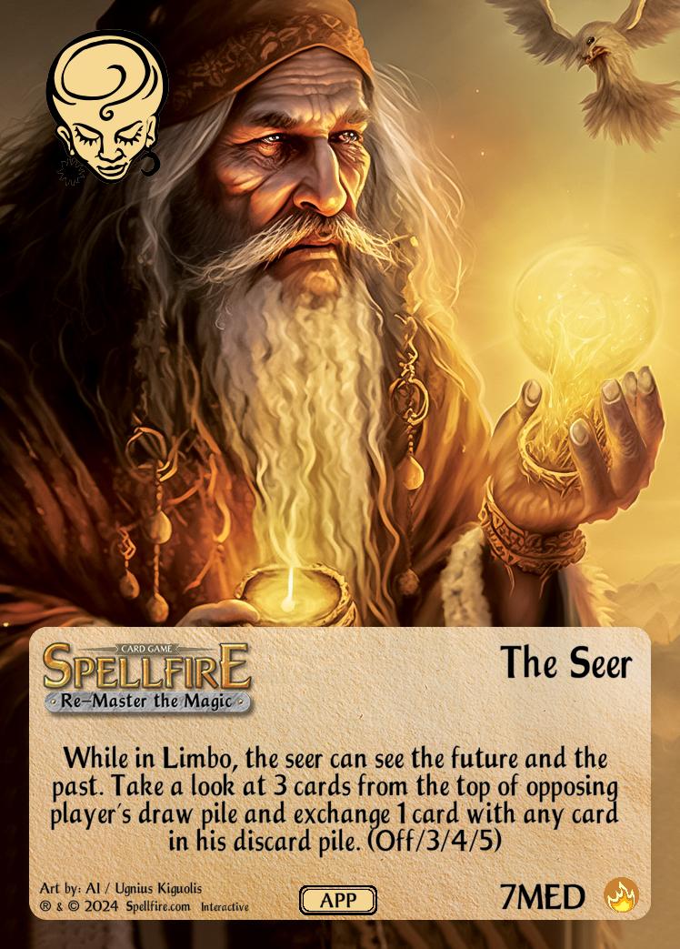 The Seer - Spellfire card - Interactive edition