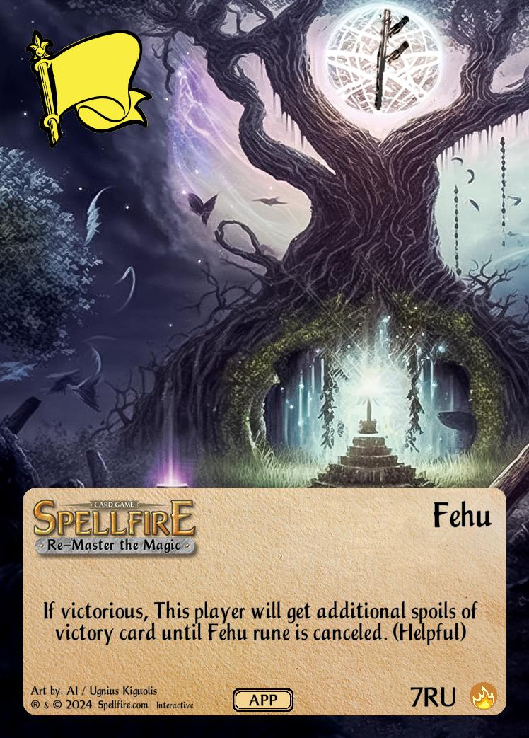 Fehu - Spellfire card - Interactive edition